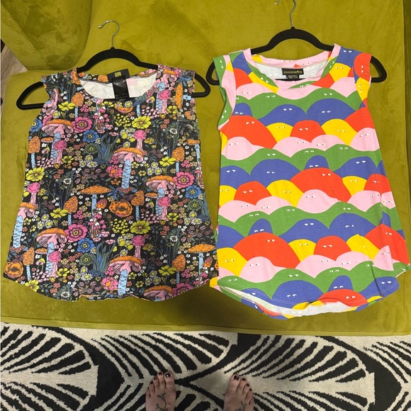Nooworks | Tops | Nooworks Colorful Floral And Rainbow Tops Magic ...